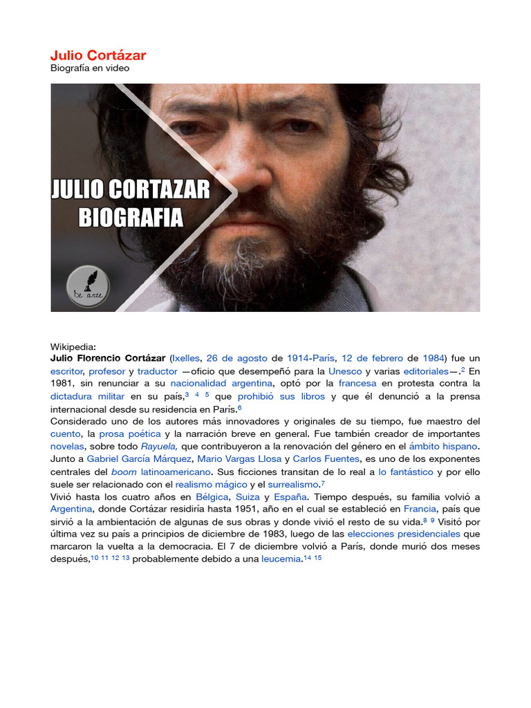 Casa Tomada, Julio Cortázar | PDF