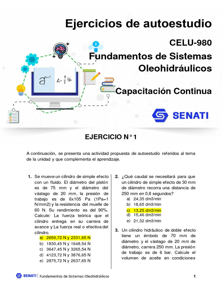 Celu-980 Ejercicio | PDF | Máquinas | Motor de combustión interna