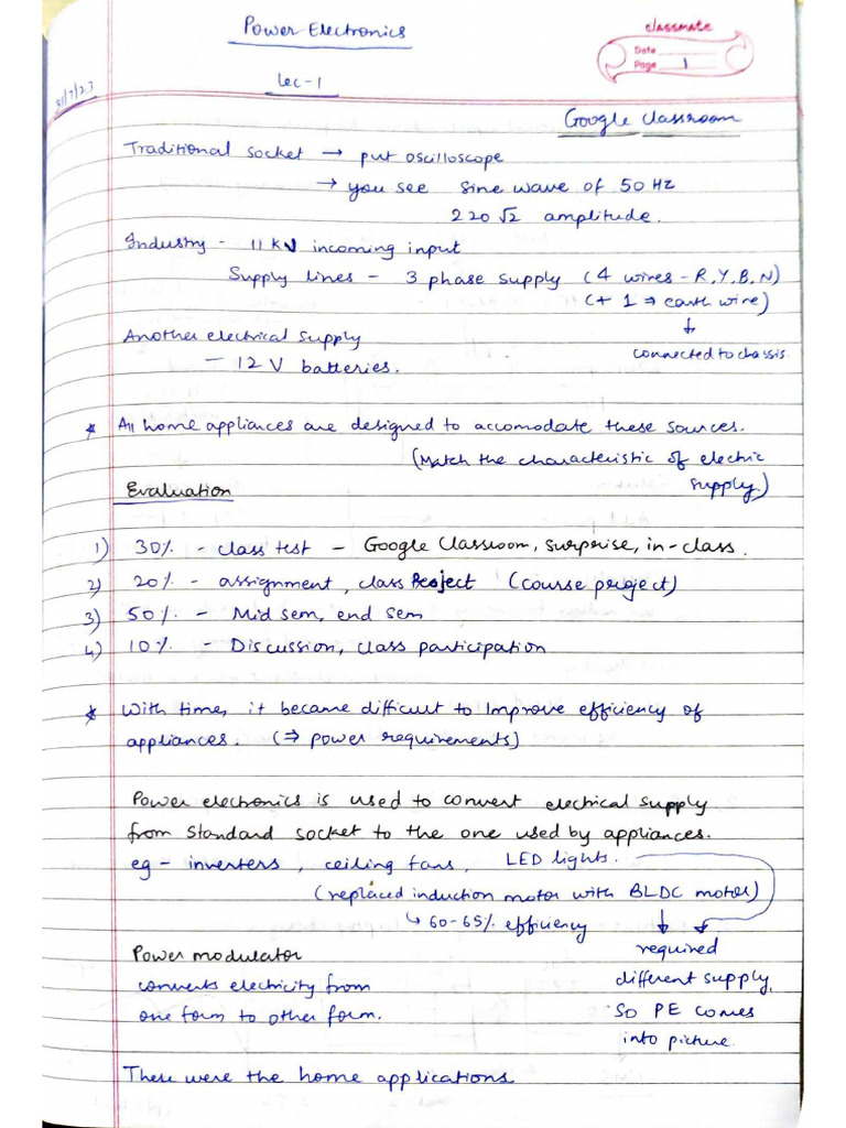 Power Electronics Notes | PDF