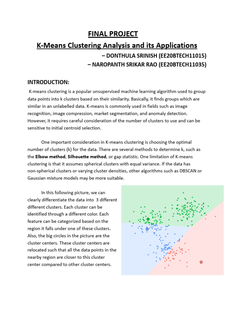 Data Science Analysis Final Project | PDF | Cluster Analysis | Rgb ...