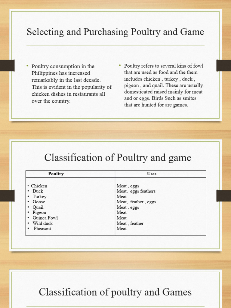 Prepare Poultry and Game Dishes 3 | PDF | Poultry | Refrigerator