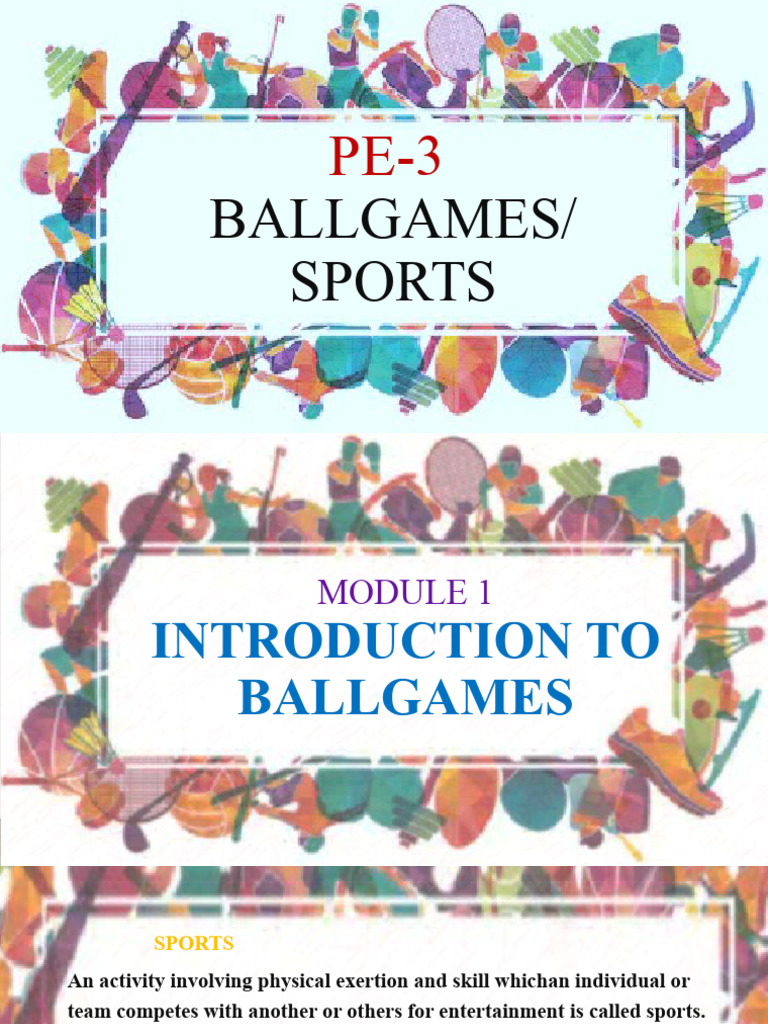 Ballgames/ Sports | PDF | Sports | Tournament