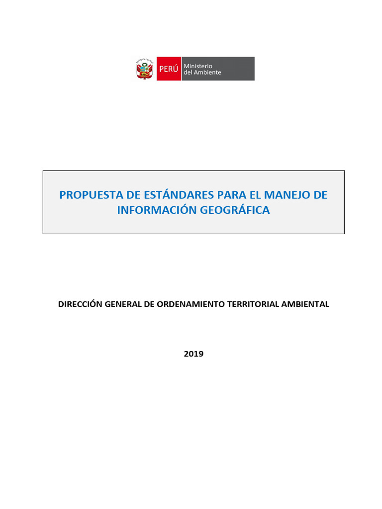 Estándares para El Manejo de Ig - Minam | PDF | Sistema de información ... Estándares para El Manejo de Ig - Minam | PDF | Sistema de información ...