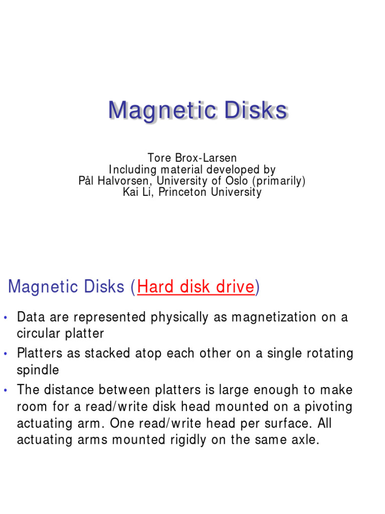 Magnetic Disk (Track, Sector, Clusters, SATA | PDF | Hard Disk Drive ...