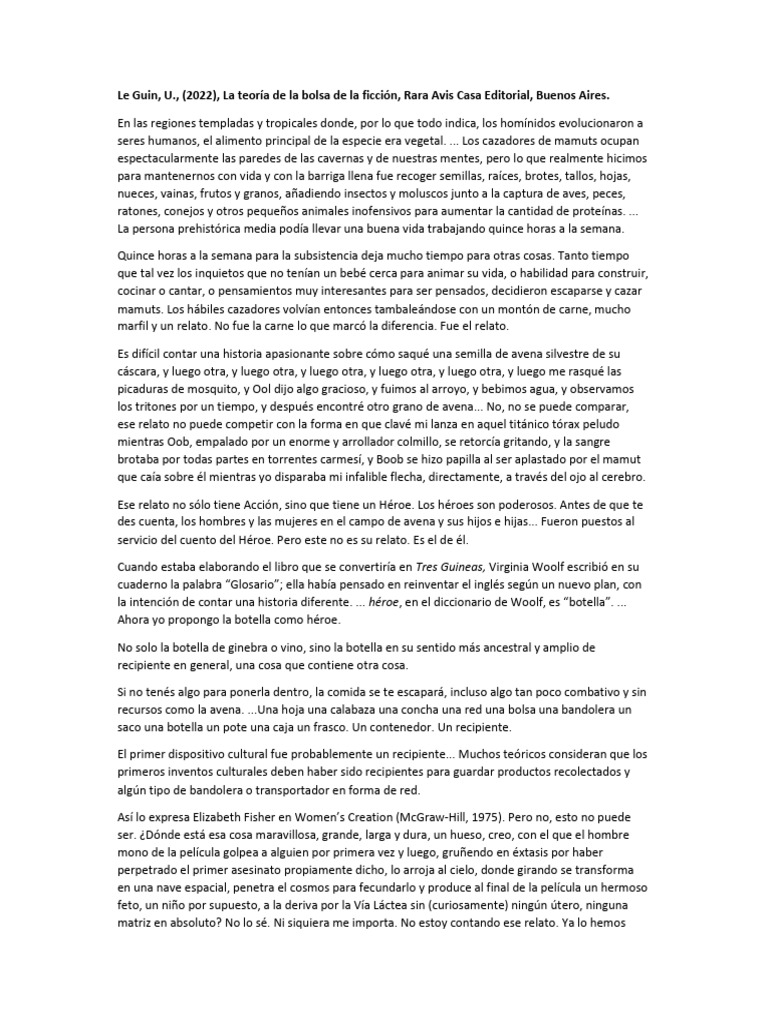 La Bolsa de Le Guin | PDF