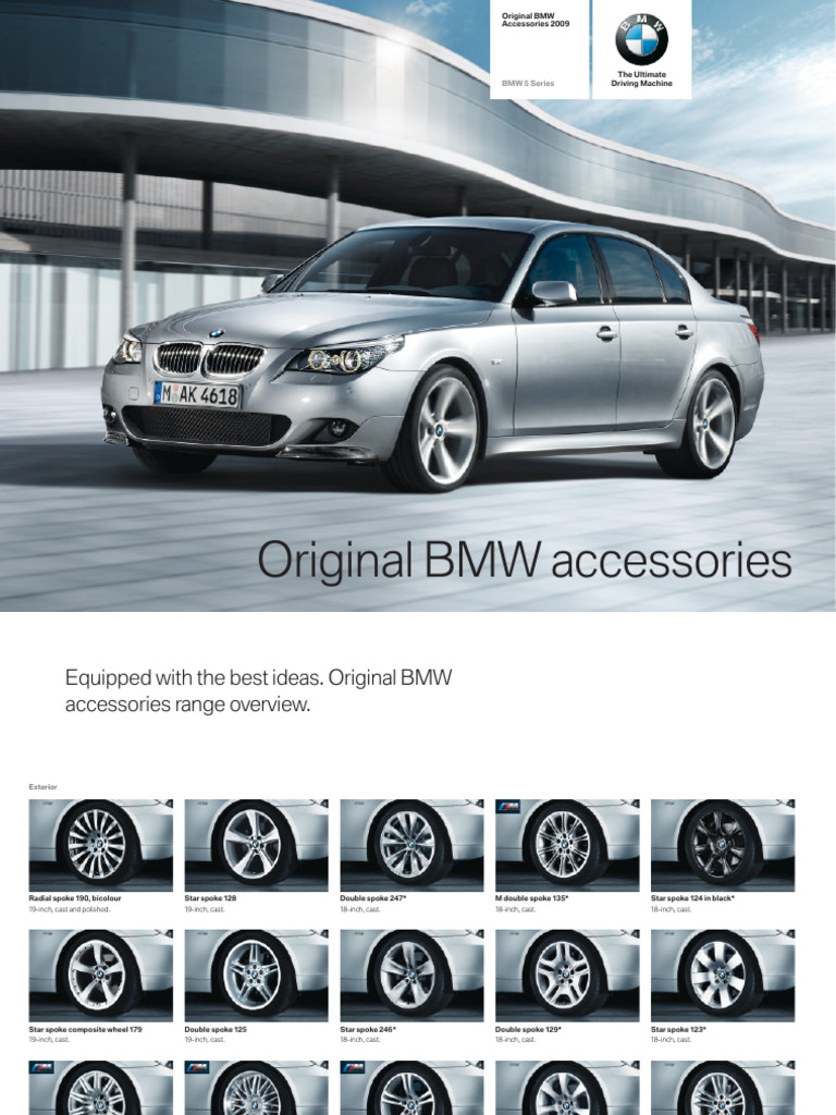 2009 BMW E60 Accessories Catalog | PDF