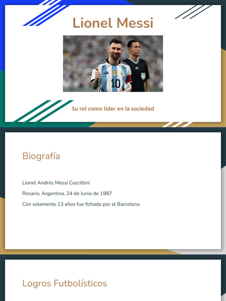 Lionel Messi | PDF | Crecimiento personal y profesional | Deportes y ...