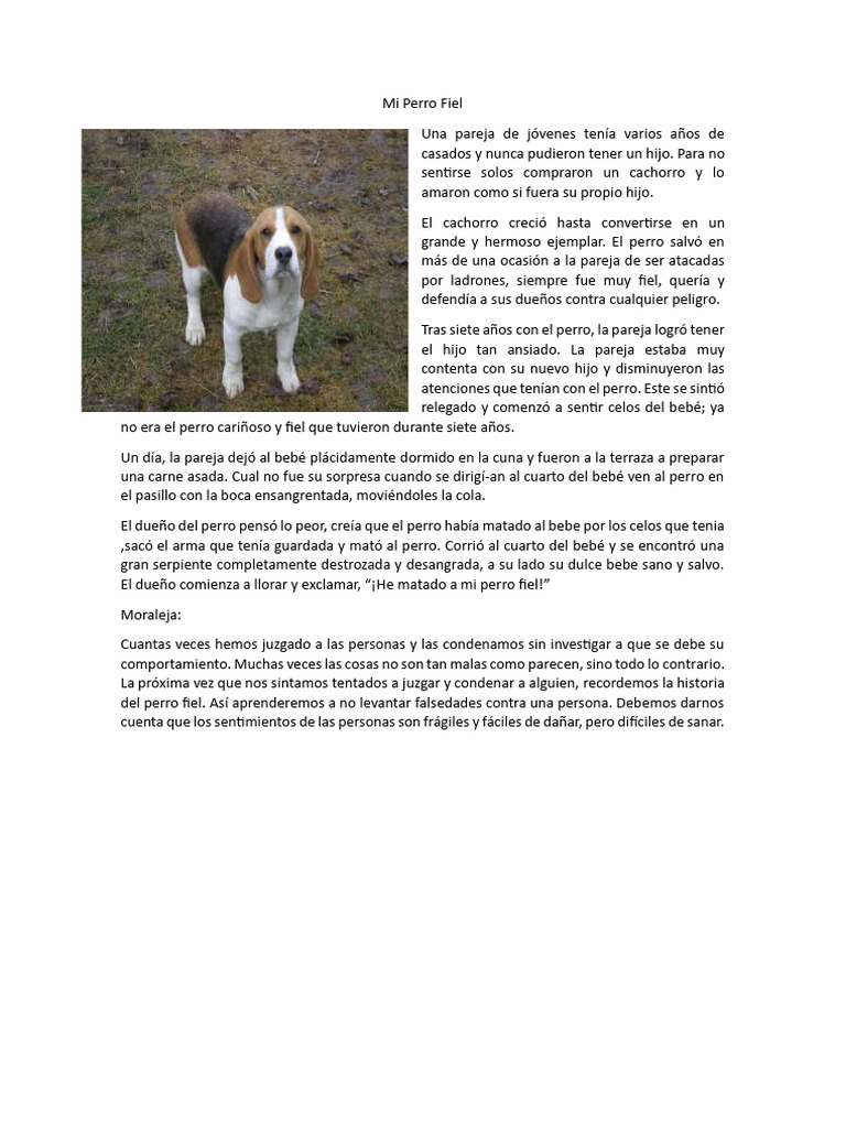 Mi Perro Fiel | PDF