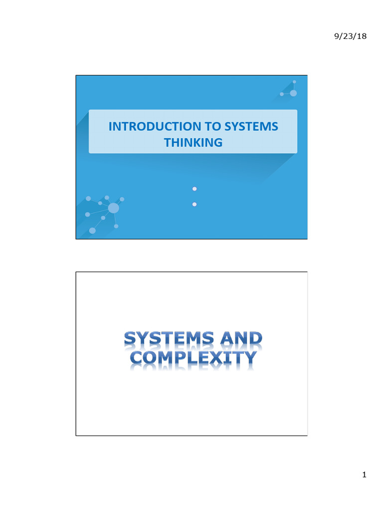 Intro To Systems Thinking Pt1 - v2-4D2L | PDF | Profit (Economics ...