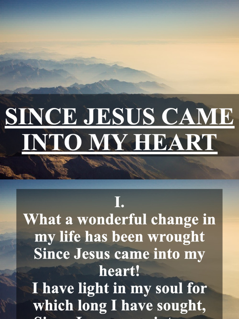 "Since Jesus Came Into My Heart" Lyrics | PDF | Travel | Religion ...