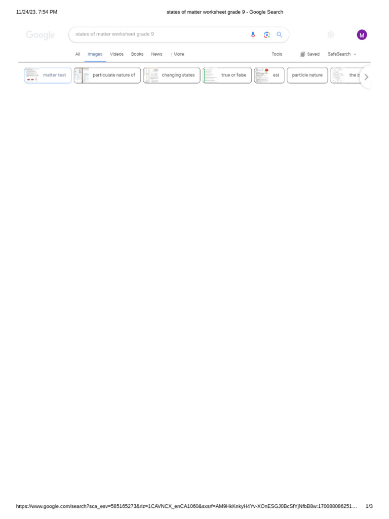 States of Matter Worksheet Grade 9 - Google Search | PDF | Matter ...
