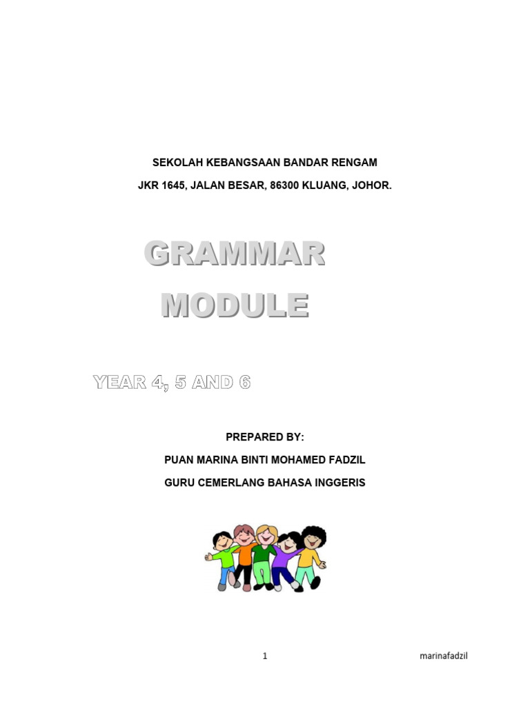 Grammar Module | PDF | Pronoun | Linguistic Morphology