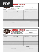 Nota Rumah Makan Word Siap Print | PDF