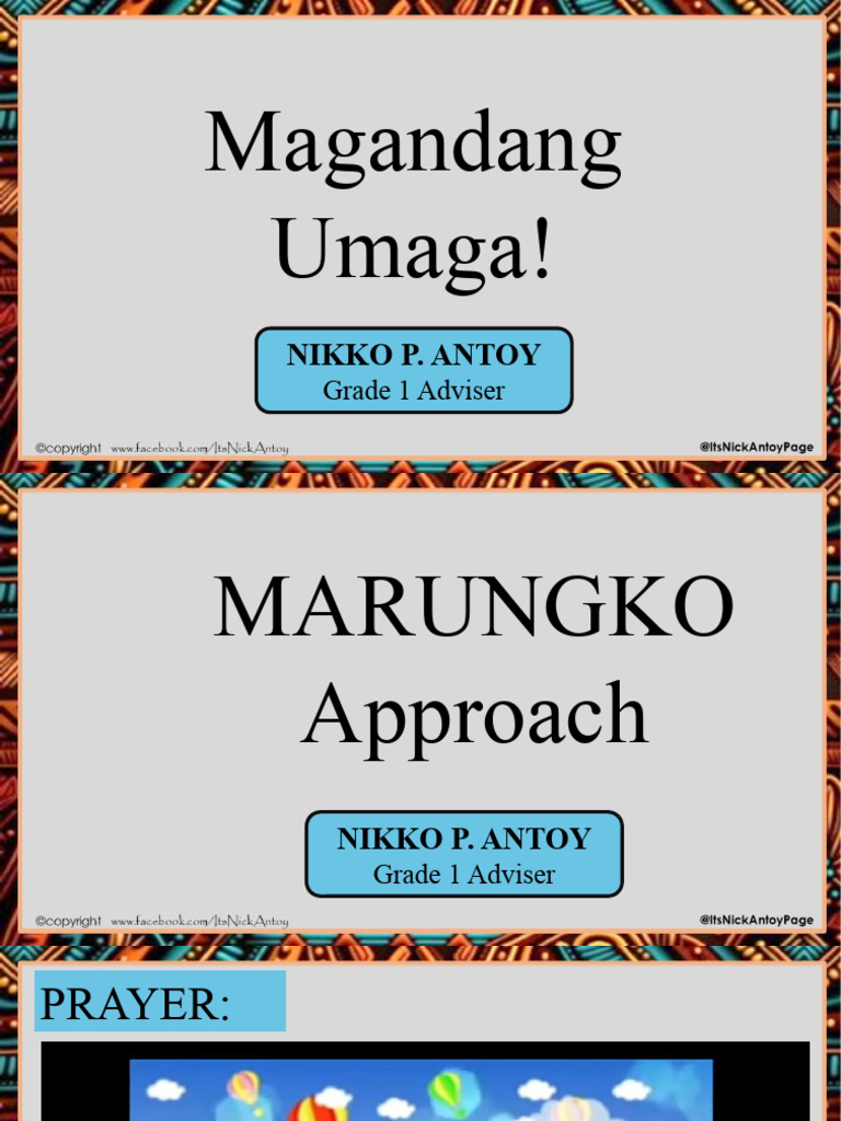 Aralin 27 Letter NN Marungko Approach by Nick Antoy | PDF