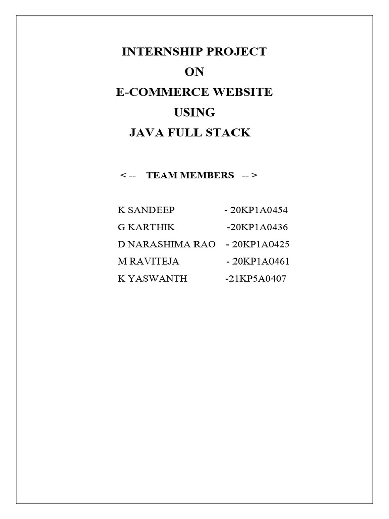 Project Internship | PDF | Java Script | Software Project Internship | PDF | Java Script | Software