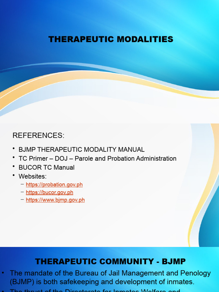 Therapeutic Modality | PDF | Psychotherapy | Prison