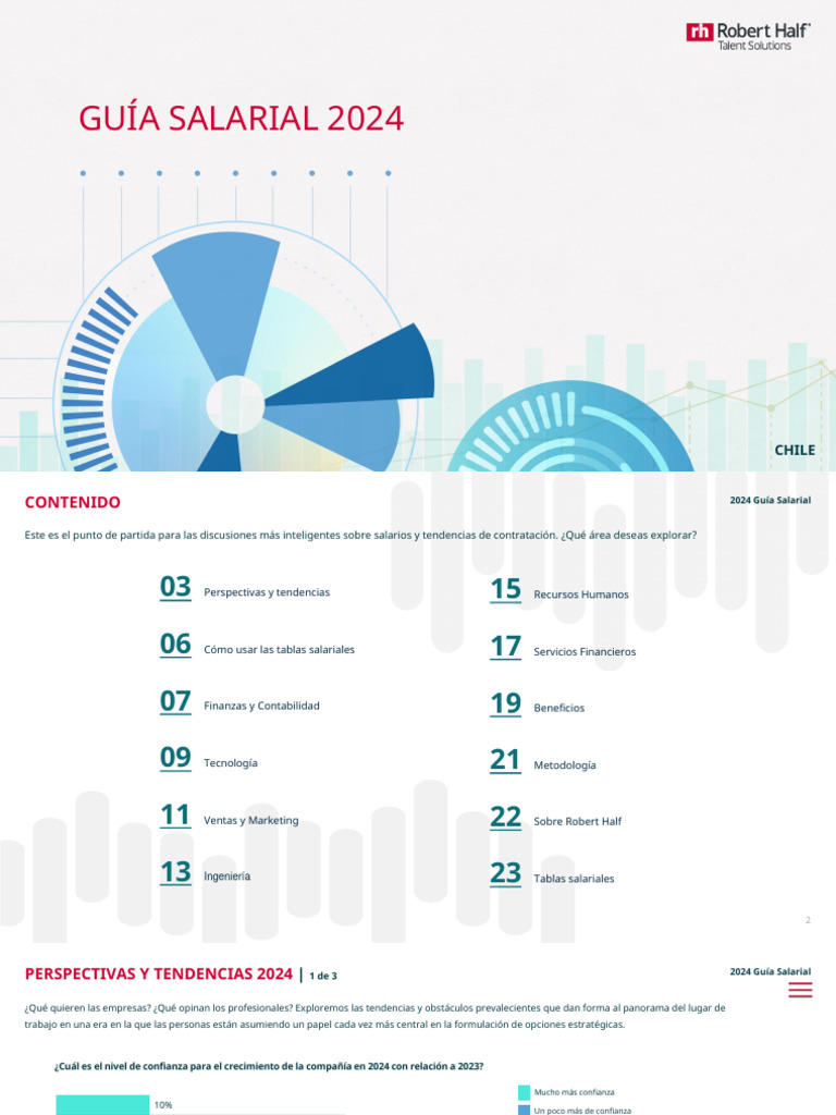 Guia Salarial 2024 Robert Half Chile | PDF | Gestión de recursos humanos | Salario
