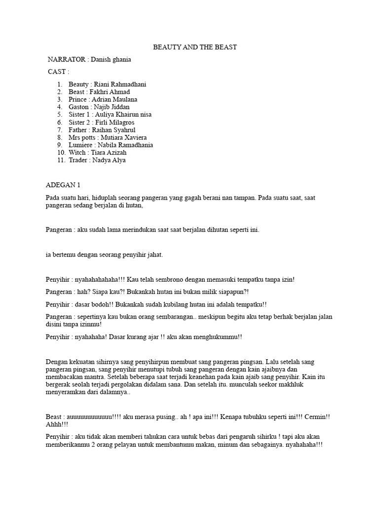 Beauty and The Beast | PDF