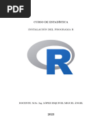 Manual de descarga e instalación de R y Rstudio | PDF | Archivo de ...
