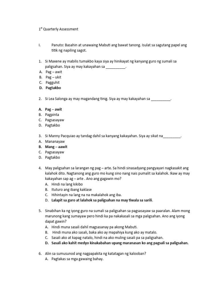 1st Quarterly Assessment in ESP 3..... | PDF