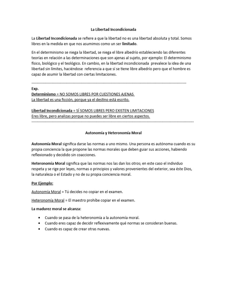 La Libertad Incondicionada | PDF | Moralidad | Libertad