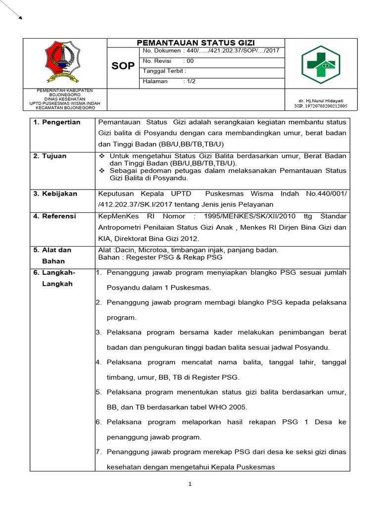 Sop PSG We-In | PDF | Pengembangan Diri | Kesehatan Holistik