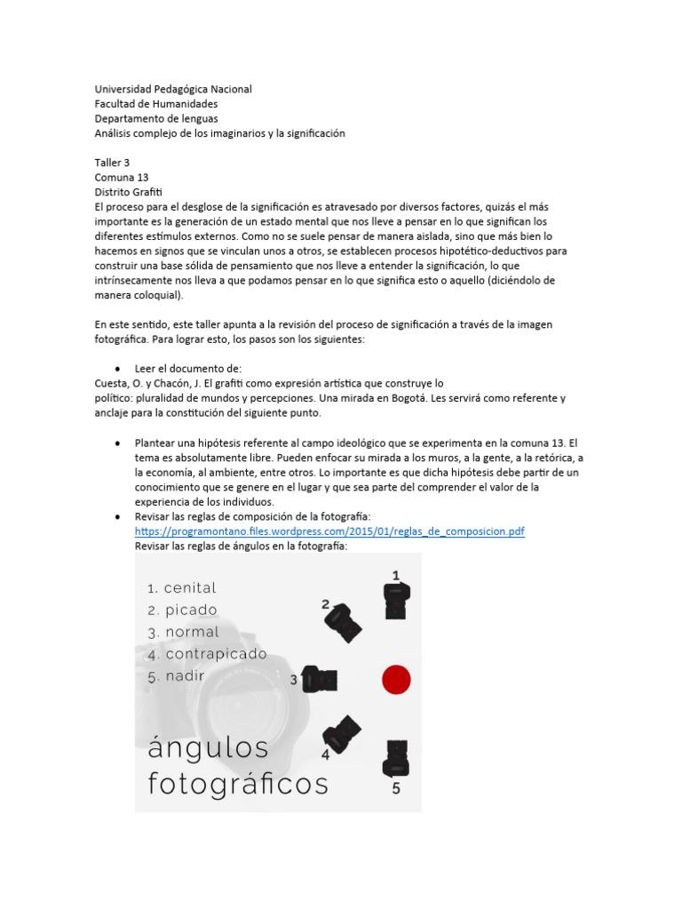 Taller Comuna 13 Final | PDF | Pensamiento | Cognición