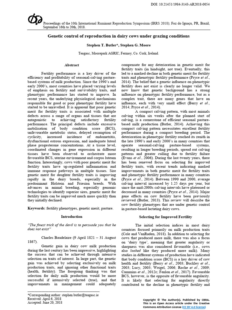 Animreprod-15-Supplement 1-933 | PDF | Cattle | Reproduction