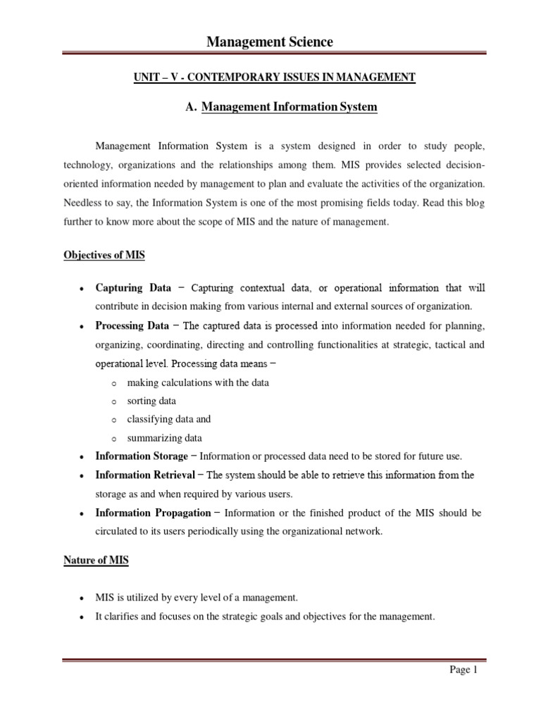 MS - Unit - V-1 | PDF | Outsourcing | Six Sigma