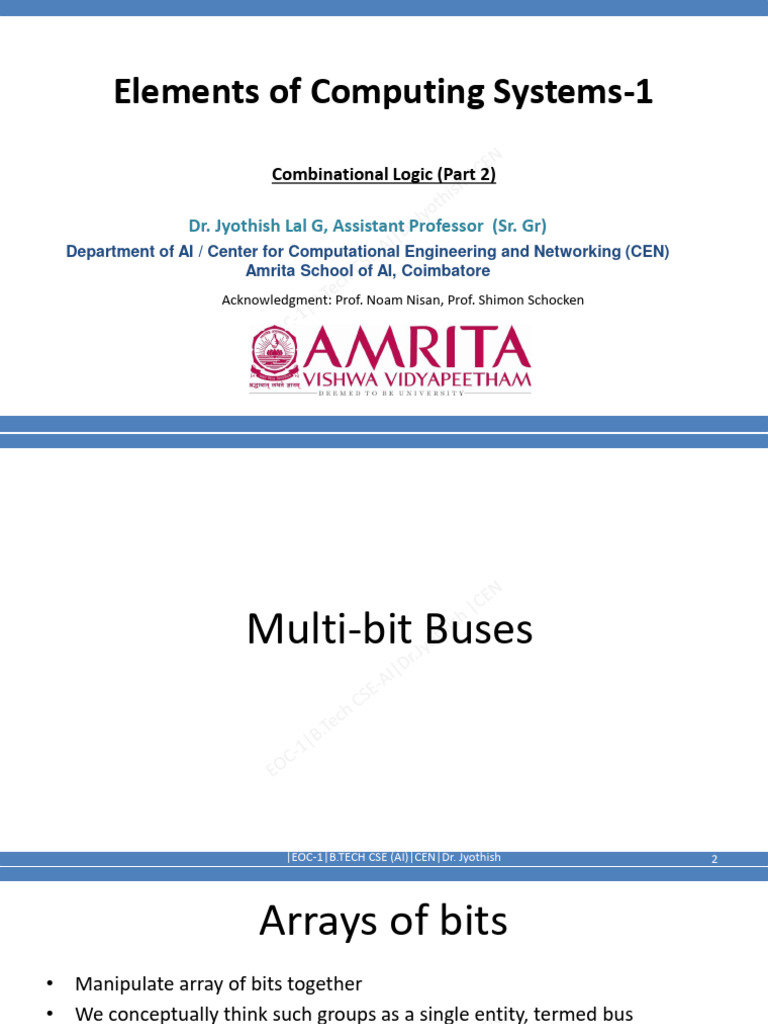 Combinational Logic Part2 Pdf Bit Electronic Engineering