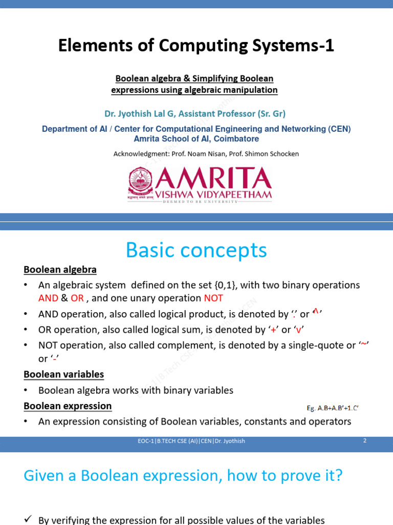 Boolean Algebra & Simplifying Boolean Expressions | PDF | Boolean ... Boolean Algebra & Simplifying Boolean Expressions | PDF | Boolean ...