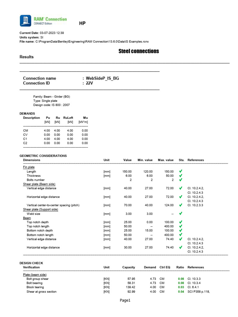 Ismc 200 To Ismb 200 | PDF | Beam (Structure) | Bending