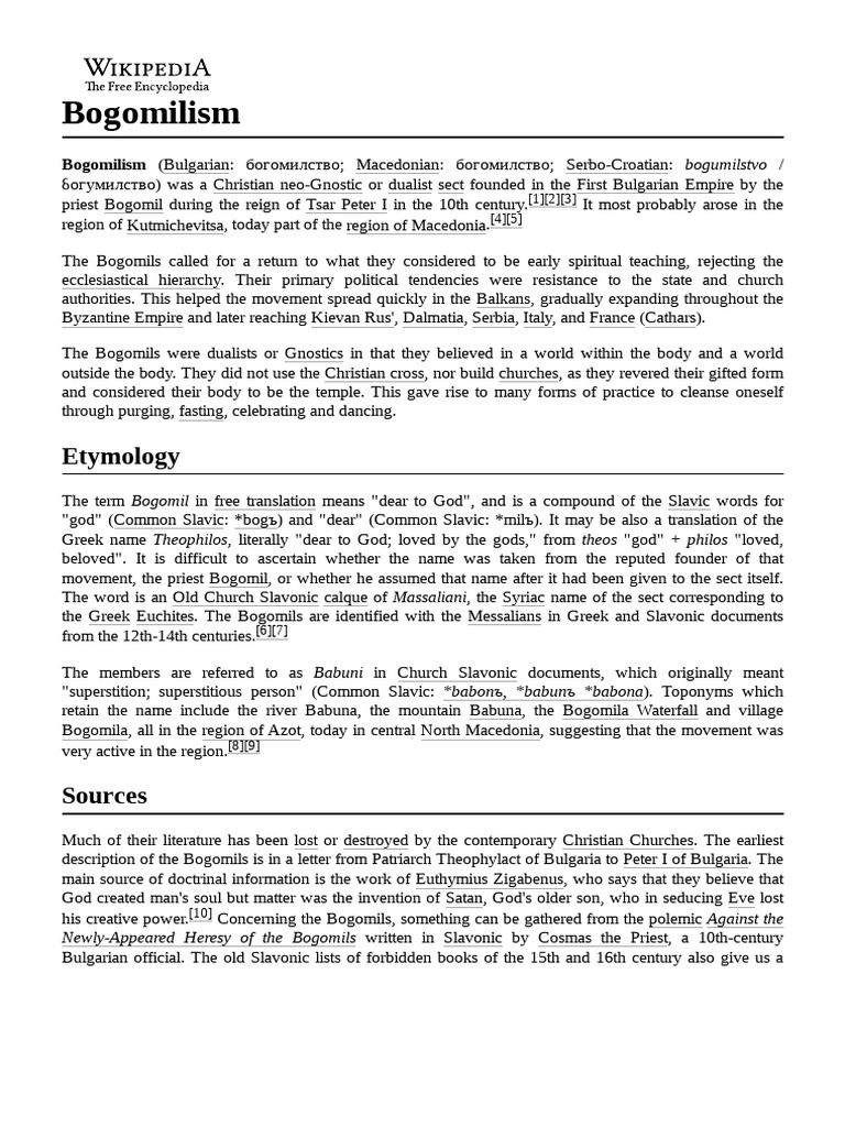 Bogomilism | PDF | Religious Belief And Doctrine