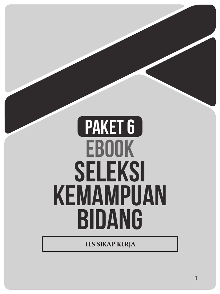 Panduan Lengkap Tes Sikap Kerja | PDF