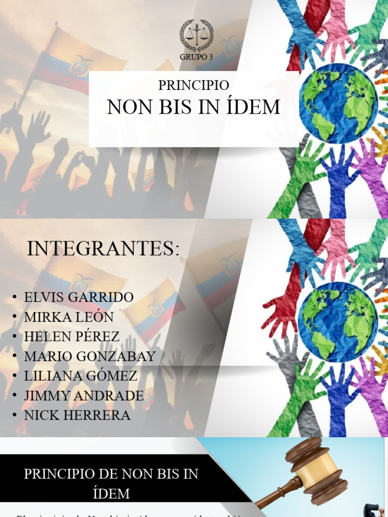 Grupo 3 - NON BIS IN IDEM | PDF | Derecho penal | Sentencia (ley)