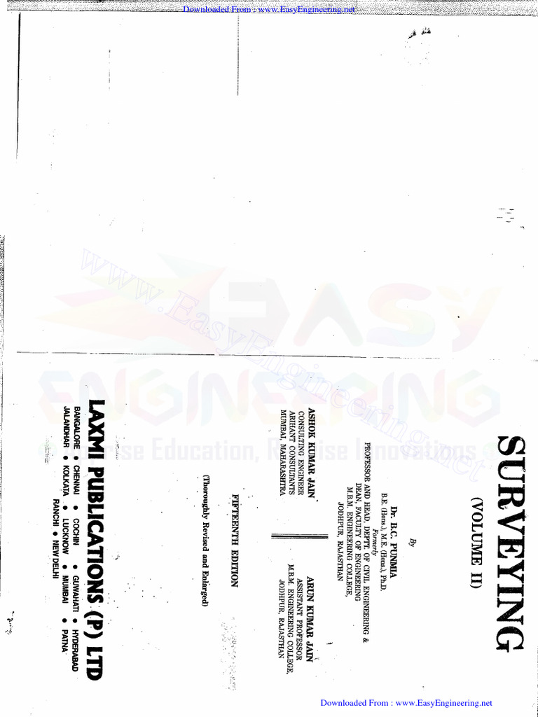 Surveying Vol 2 by B C Punmia Ashok Kuma | PDF