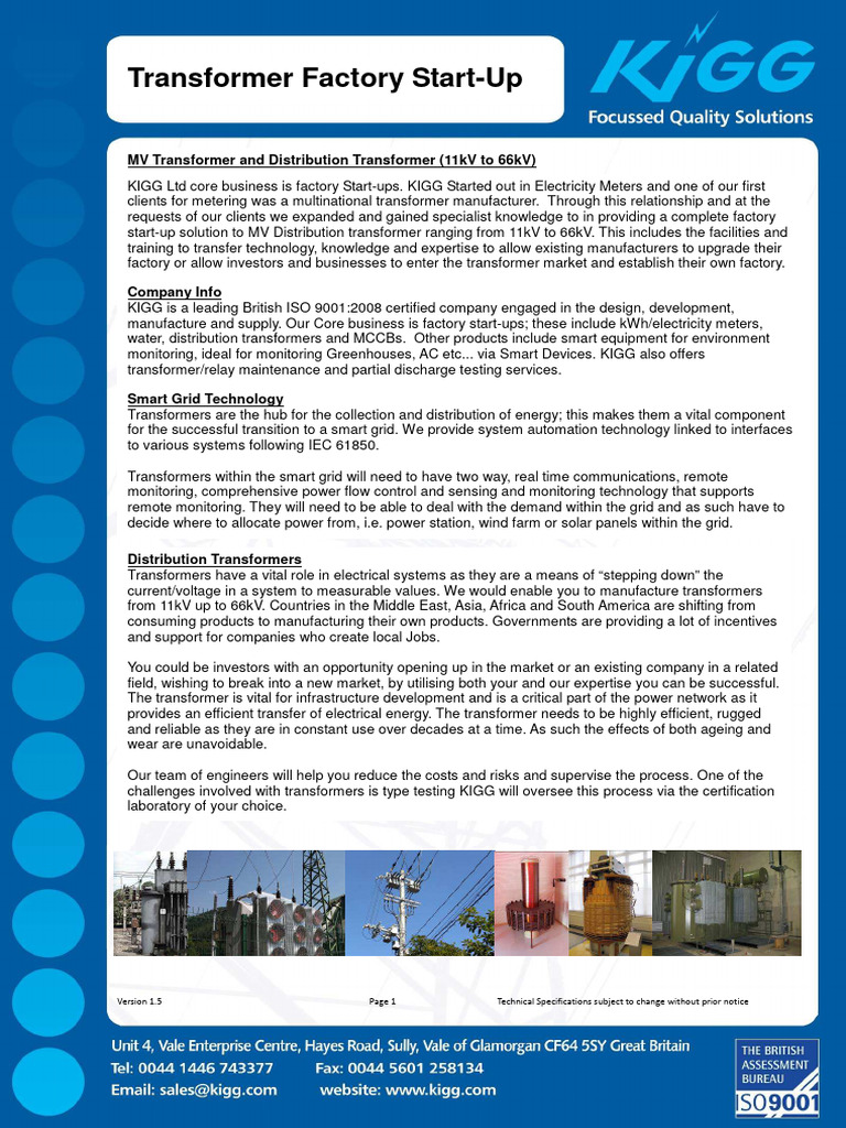 MV Transformer Factory Start-Up Guide | PDF | Transformer | Smart Grid