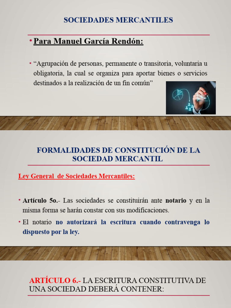 Constitución y Estructura de Sociedades Mercantiles | PDF | Derecho