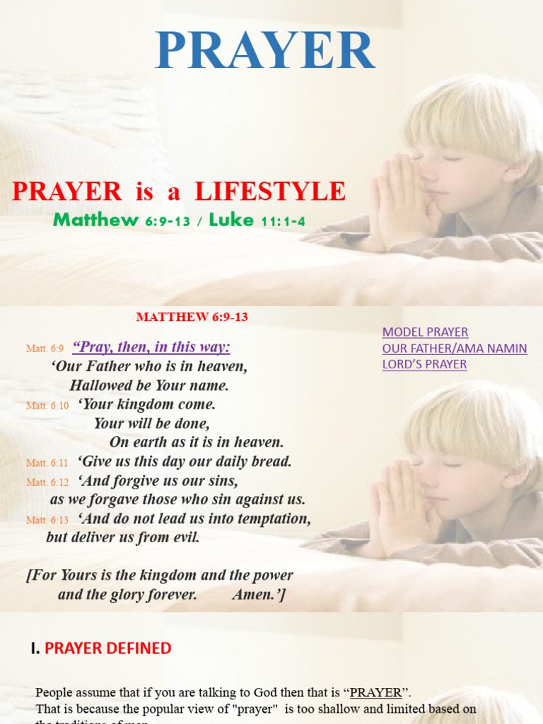 Rey PPT Prayer | PDF | Prayer | Lord's Prayer