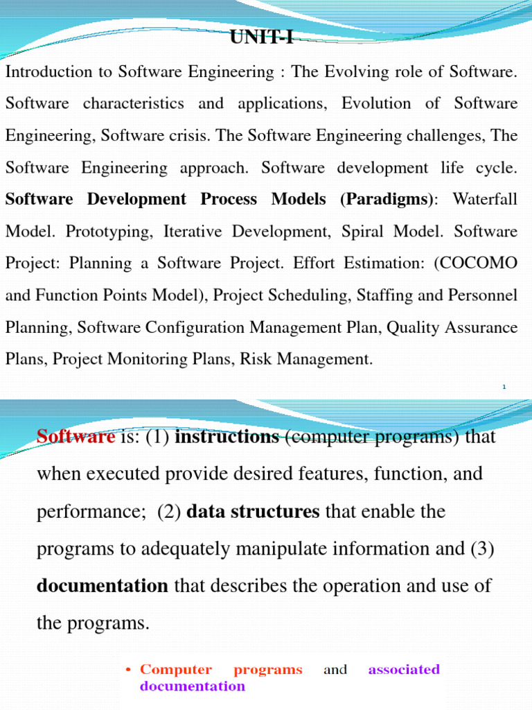Software Engg. 1-4 | PDF | Software Development Process | Software Prototyping