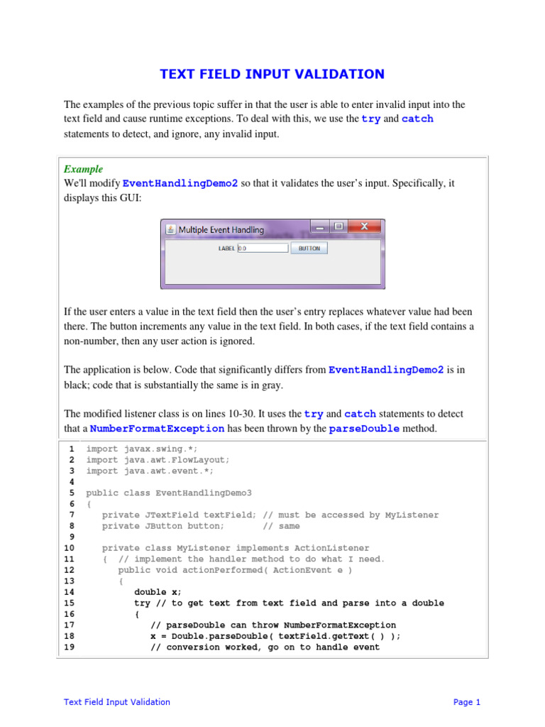 12 Text Field in Put Validation | PDF | Software | Software Engineering