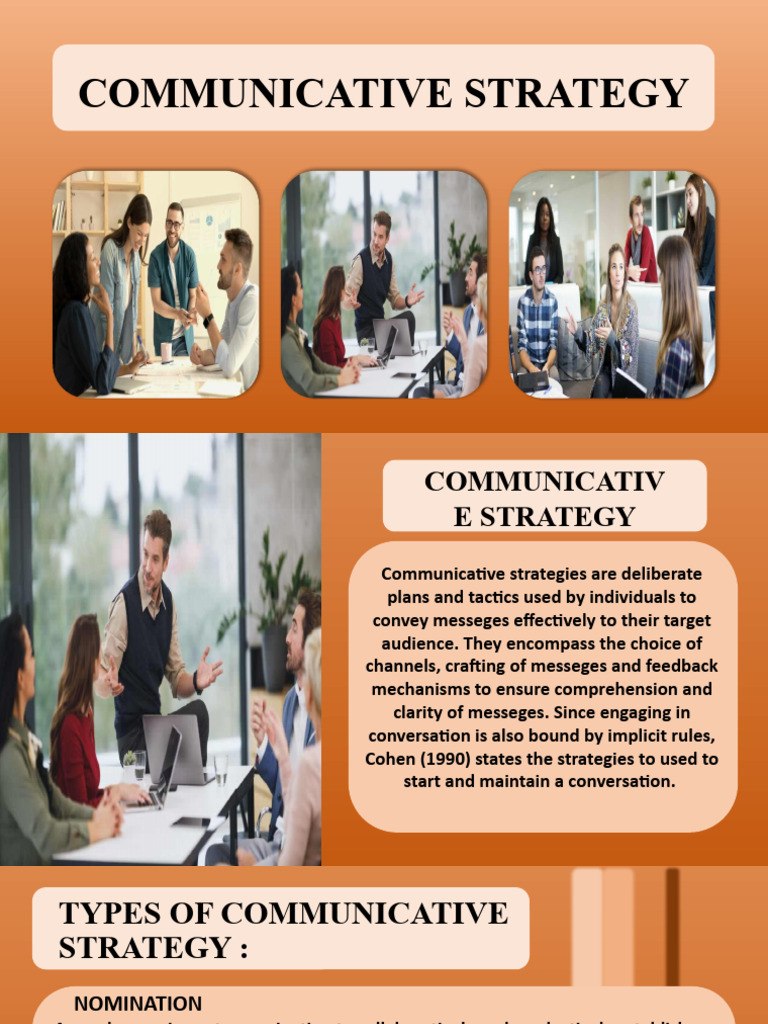 Communicative Strategy Charisse Xyris Oral | PDF | Communication ...