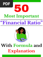 Financial Ratios Cheat Sheet | PDF