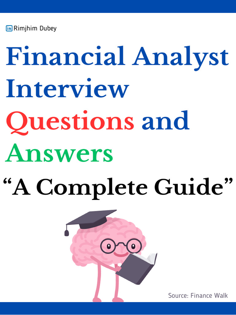 Financial Analyst Interview Questions and Answers | PDF | Debt ...