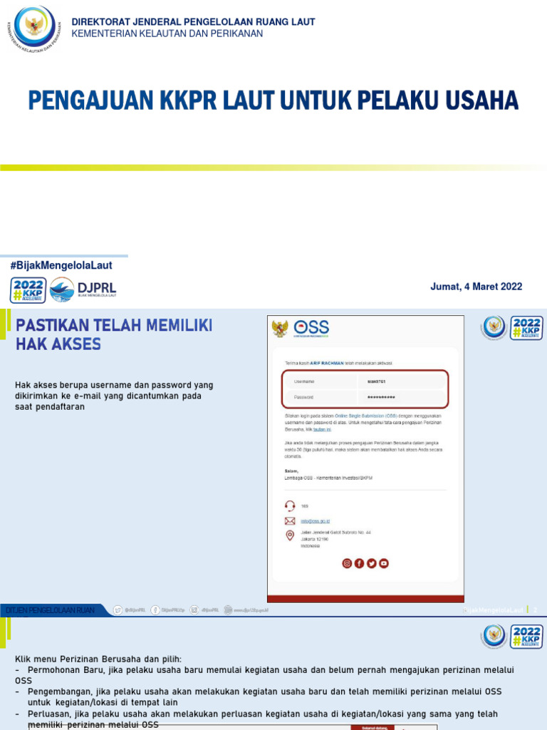 Panduan PKKPRL - OSS | PDF