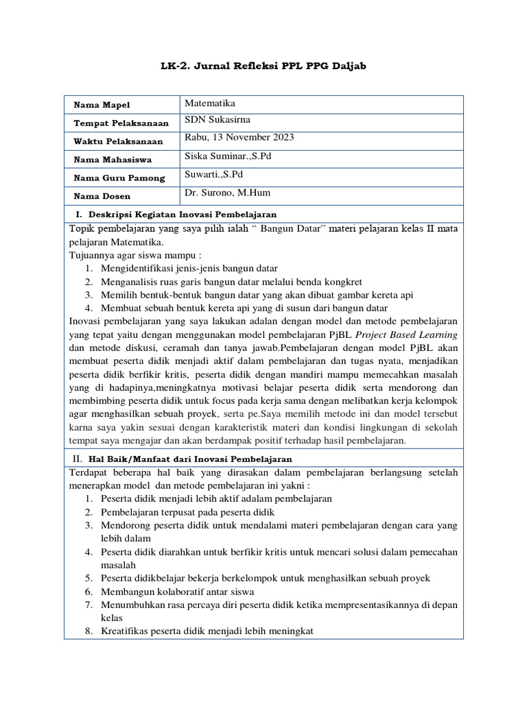 Siska Suminar - Produk Bahan Refleksi | PDF | Seni