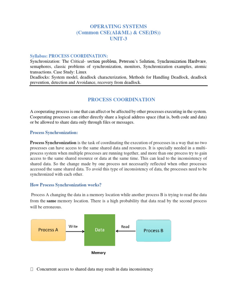 Os Unit 3 Pdf Process Computing Thread Computing