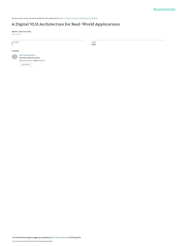 VLSI | PDF | Integrated Circuit | Input/Output