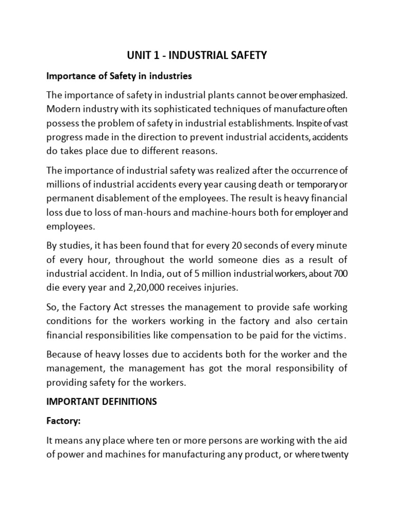 Module 4 - Unit 1 | PDF | Safety | Emergency