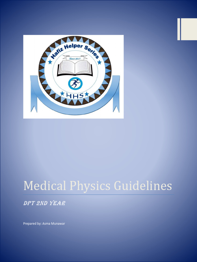 Medical Physics Guidelines-1 | PDF | Electromagnetic Radiation ...